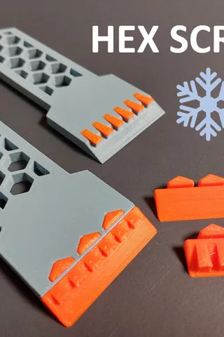 Fully 3D printable snow shovel-ice scrapper by Ematyk | Download free ...