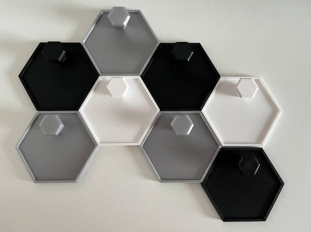 Hexagonal modular key hanger by ConSi | Download free STL model ...