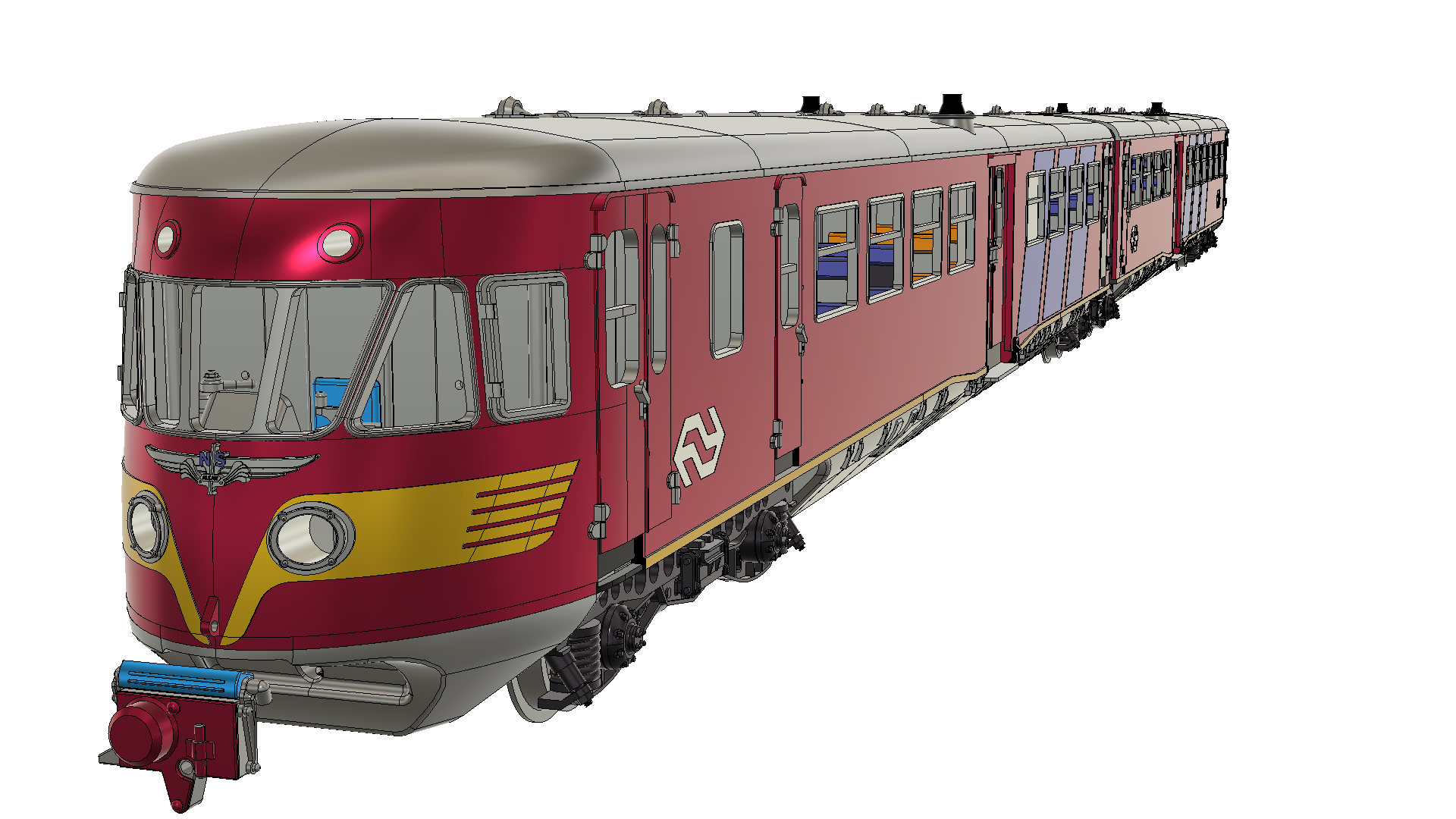 Nederlandse Spoorwegen De2 Treinstel (plan X) In Spoor 1   1:32   45 Mm 