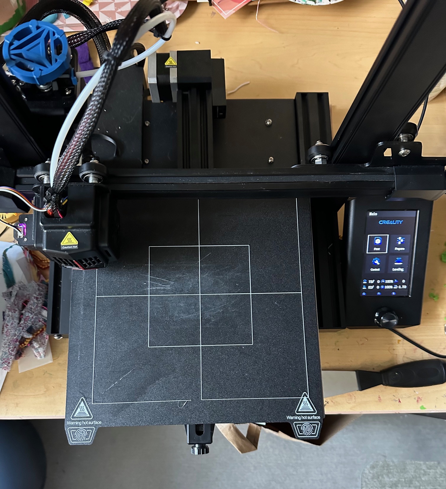 Bed Level Test Pattern for Ender 3 by nf119 | Download free STL model ...