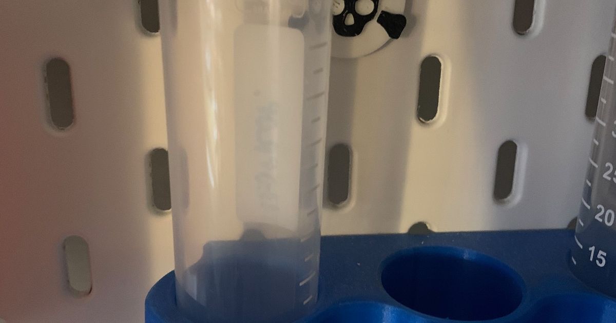 IKEA Skadis Falcon tube holder 4 x 50mL by MarkoJ | Download free STL ...