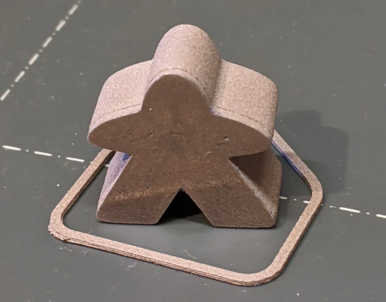 Meeple and "chalk outline" of a meeple by Shaun | Download free STL ...