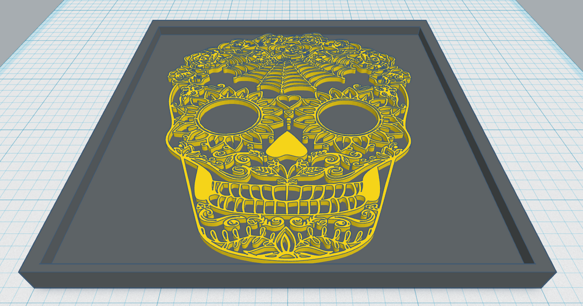 Day Of The Dead - Sugar Skull 7 by Peter Ennist | Download free STL ...