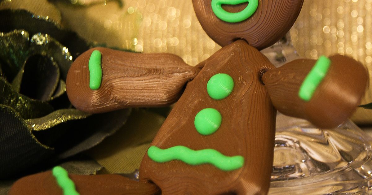 Flexi Gingerbread Man by Randomizy | Download free STL model ...