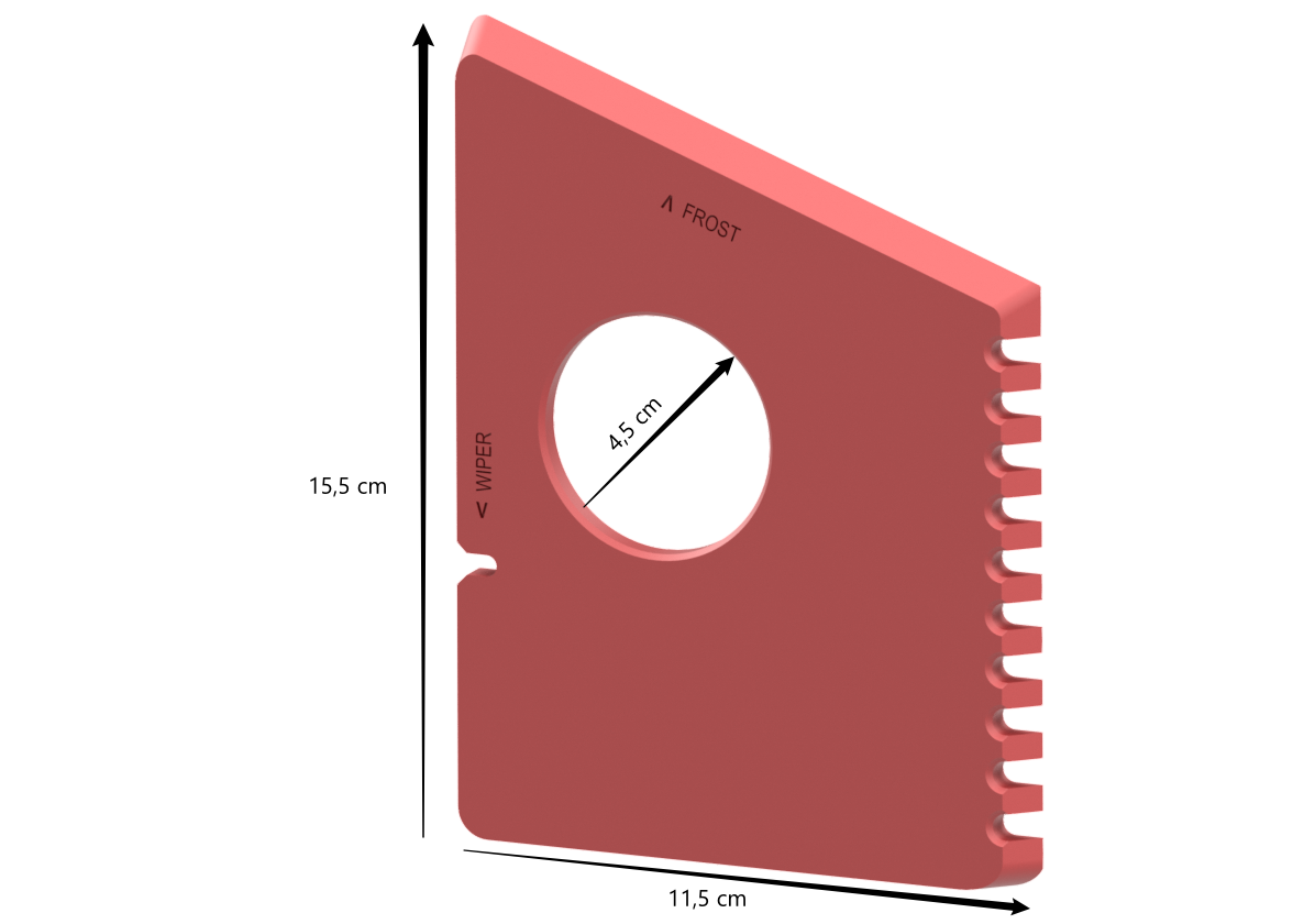 Simple and robust ice scraper by Oppie | Download free STL model | Printables.com
