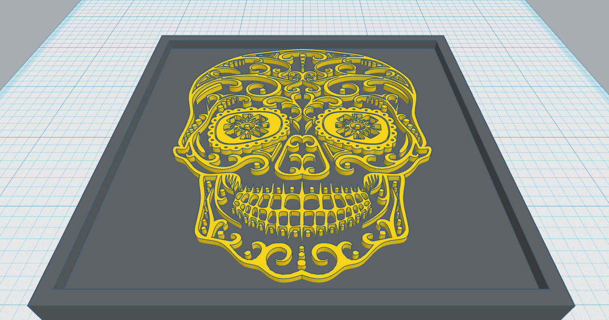 Day Of The Dead - Sugar Skull 22 by Peter Ennist | Download free STL ...