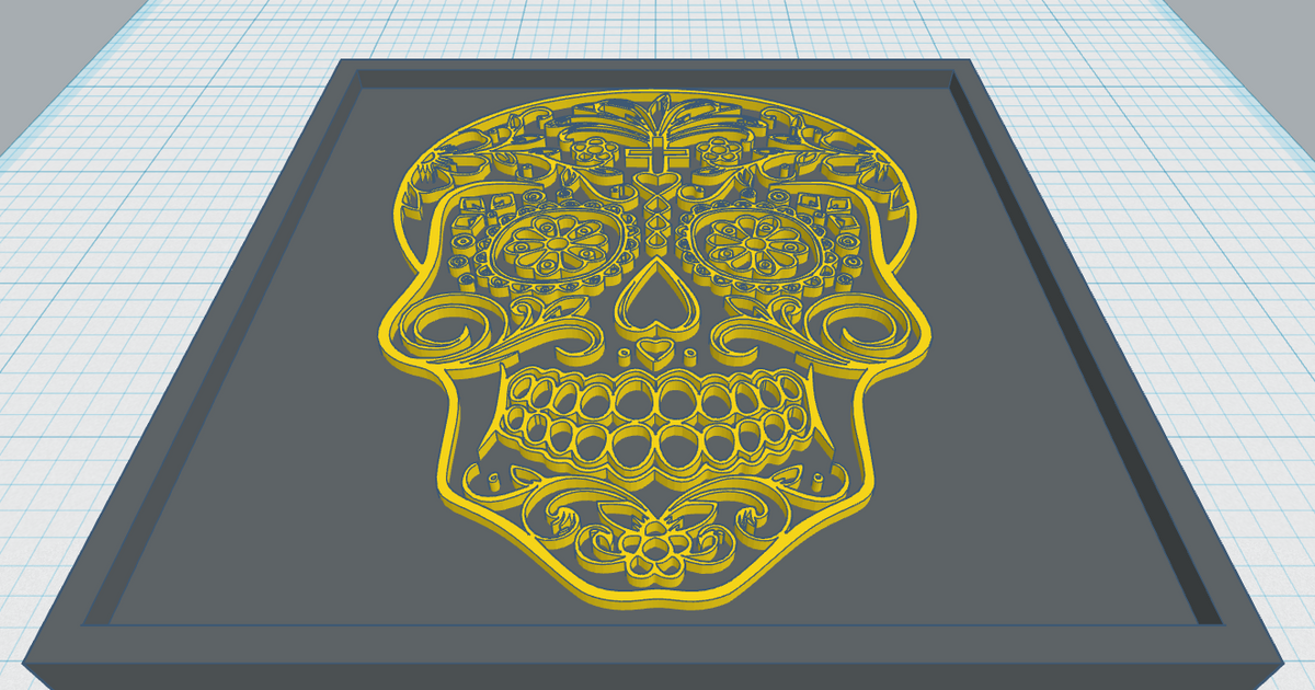 Day Of The Dead - Sugar Skull 23 by Peter Ennist | Download free STL ...