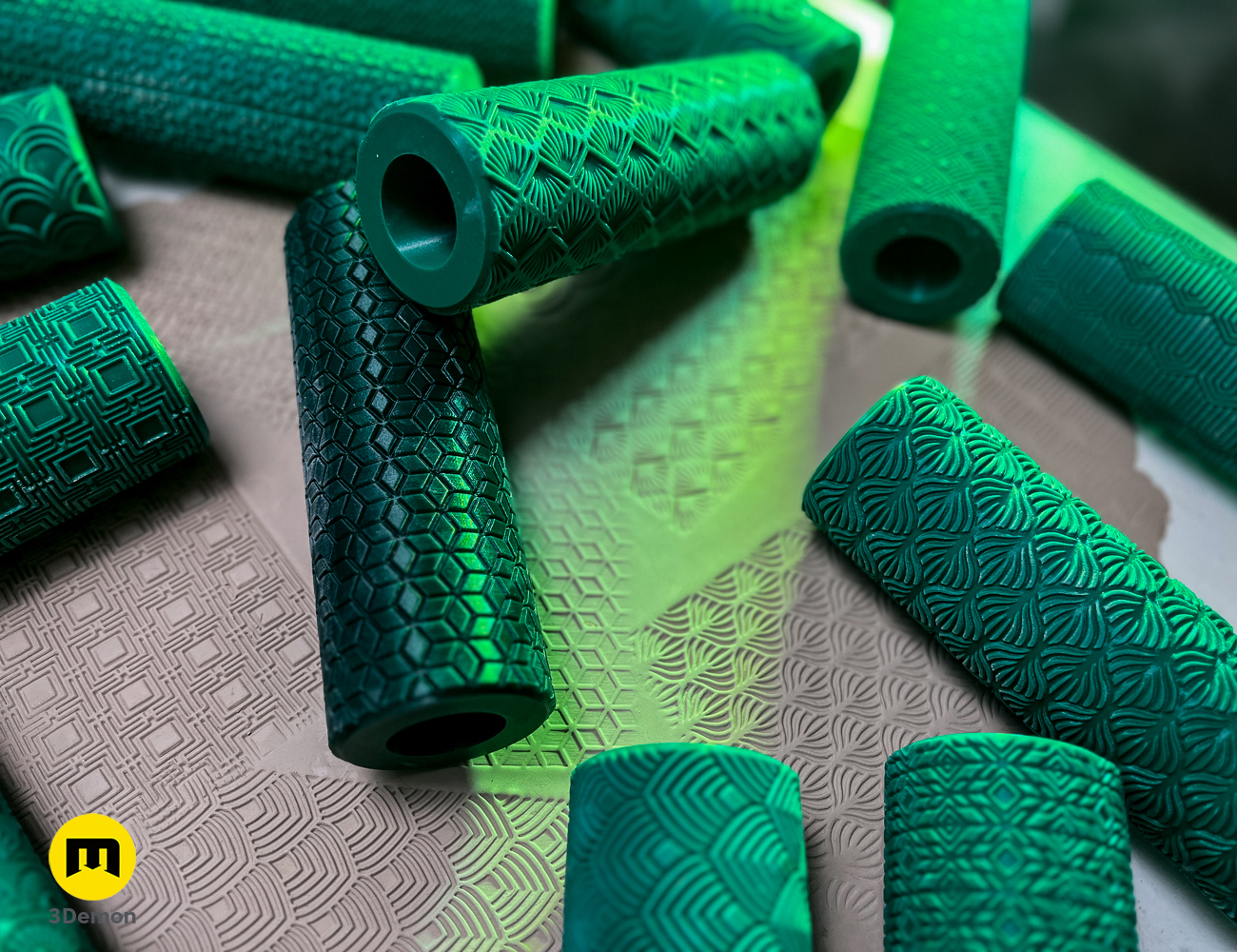 Texture Rollers — Art Deco Wide Patterns by 3Demon's Texture Rollers | Printables Store