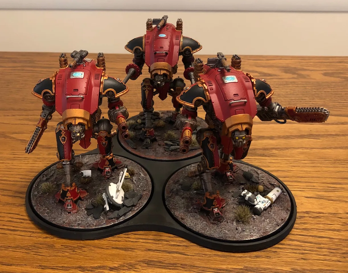 Squad Base x3 - 100mm Diameter - Warhammer / D&D by Tim | Download free ...