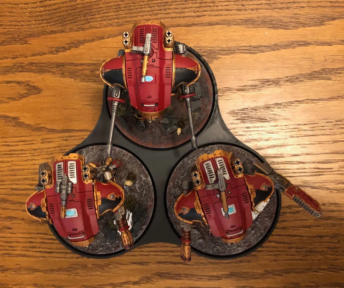 Squad Base x3 - 100mm Diameter - Warhammer / D&D by Tim | Download free ...