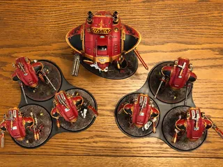 Squad Base x3 - 100mm Diameter - Warhammer / D&D by Tim | Download free ...