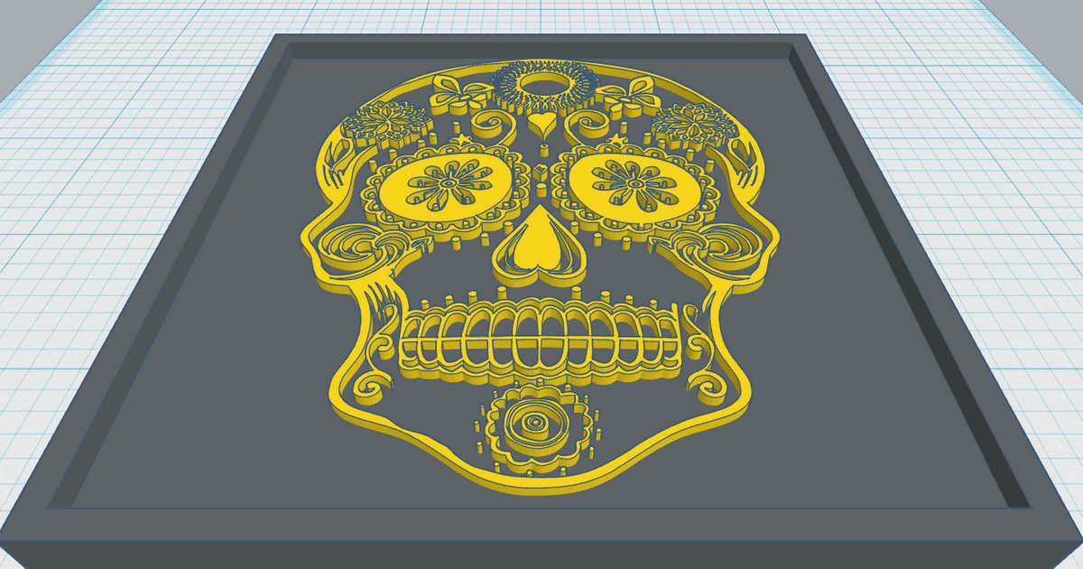 Day Of The Dead - Sugar Skull 34 by Peter Ennist | Download free STL ...