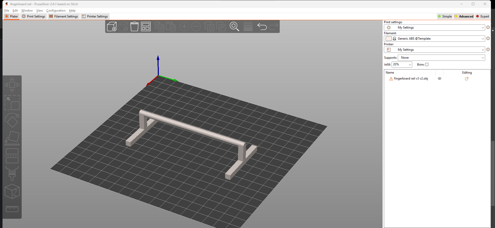 fingerboard rail by John duck | Download free STL model | Printables.com
