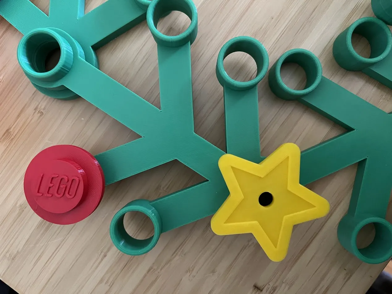 Star for Giant Lego Wreath by batman | Download free STL model ...