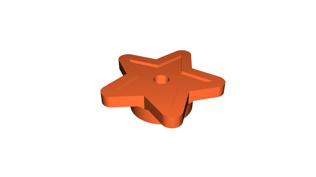 Star for Giant Lego Wreath by batman | Download free STL model ...