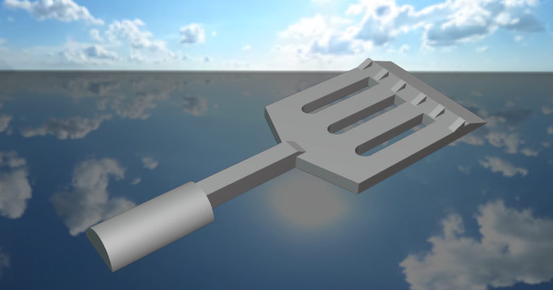 Spongebob Spatula ice scraper by Brad | Download free STL model ...