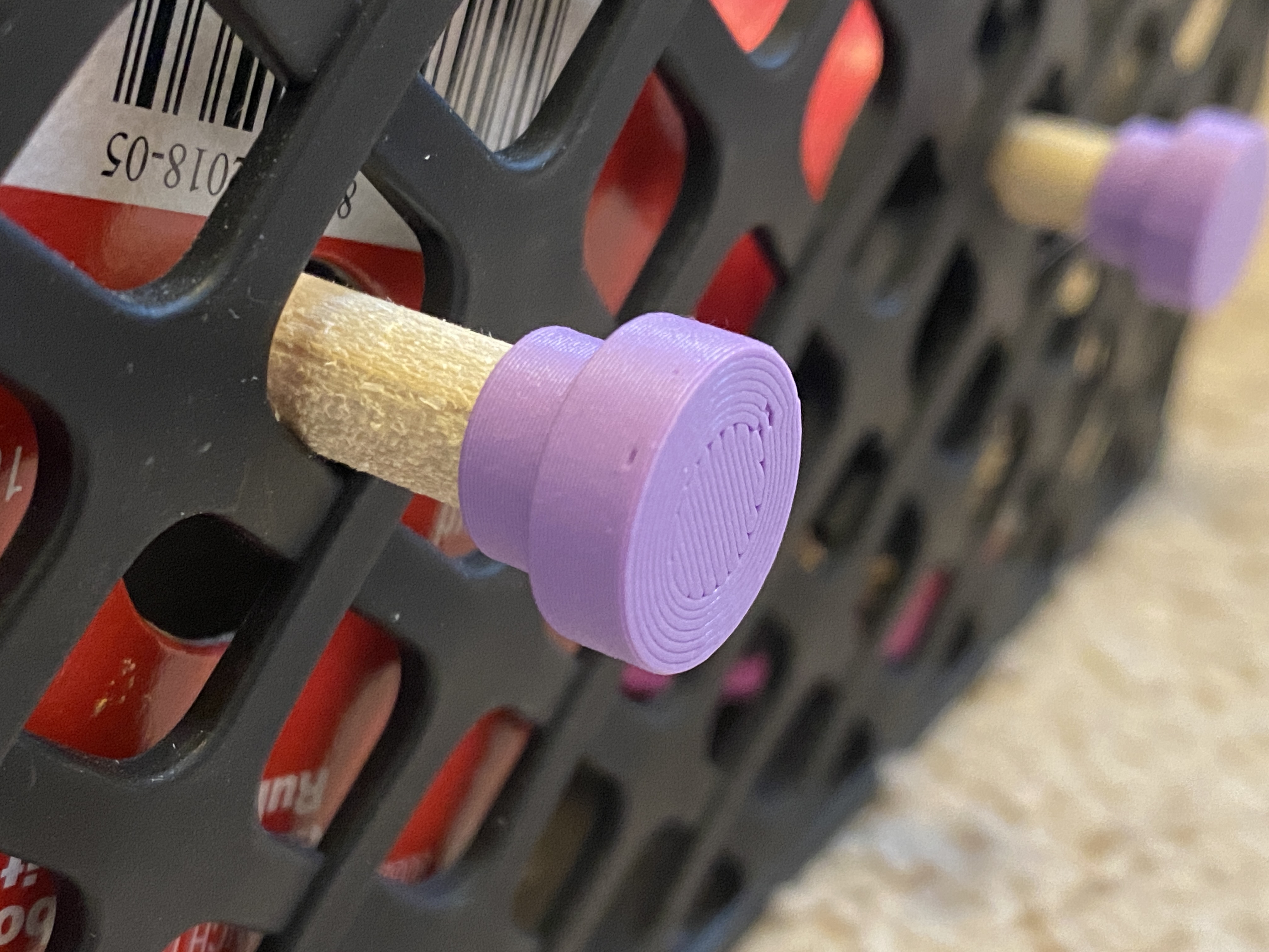 Dowel End Cap by Paw Prints | Download free STL model | Printables.com