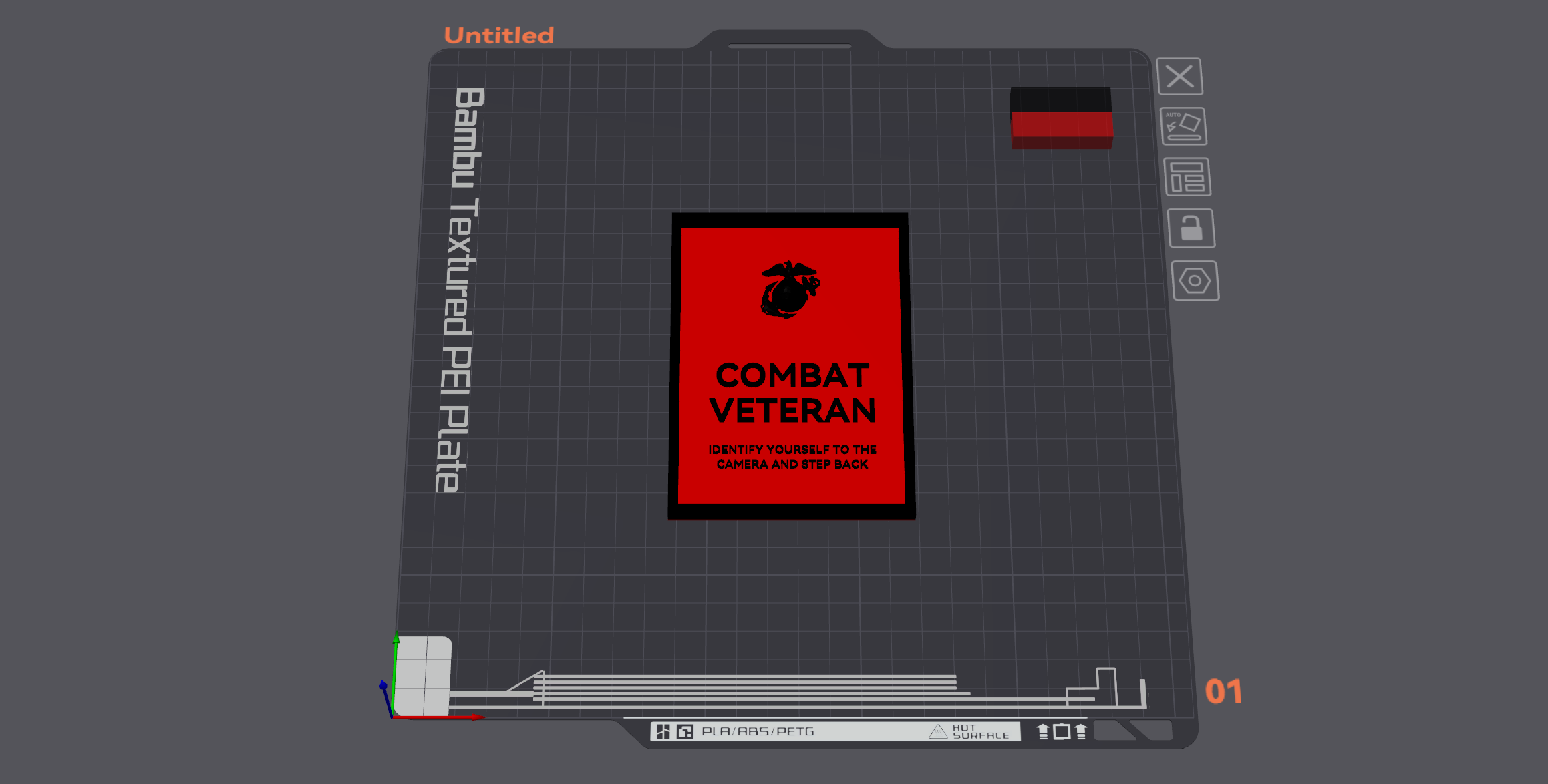 Combat Veteran - Door/Window Printable by OgMogul | Download free STL ...