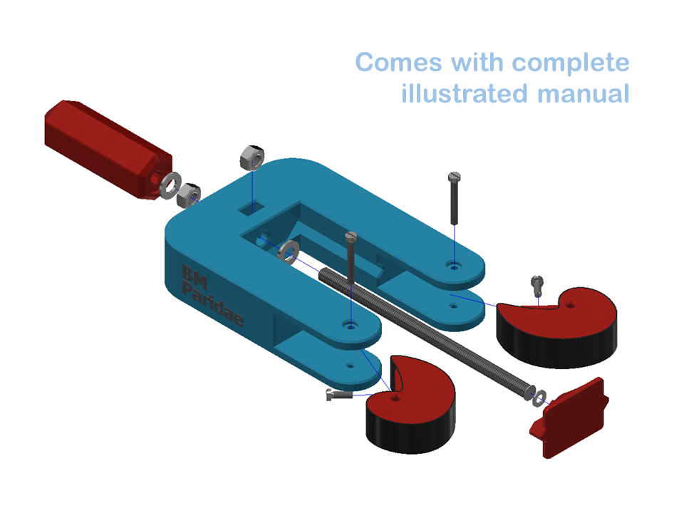 Edge clamp - Metric and Imperial versions by BM Paridae | Download free ...
