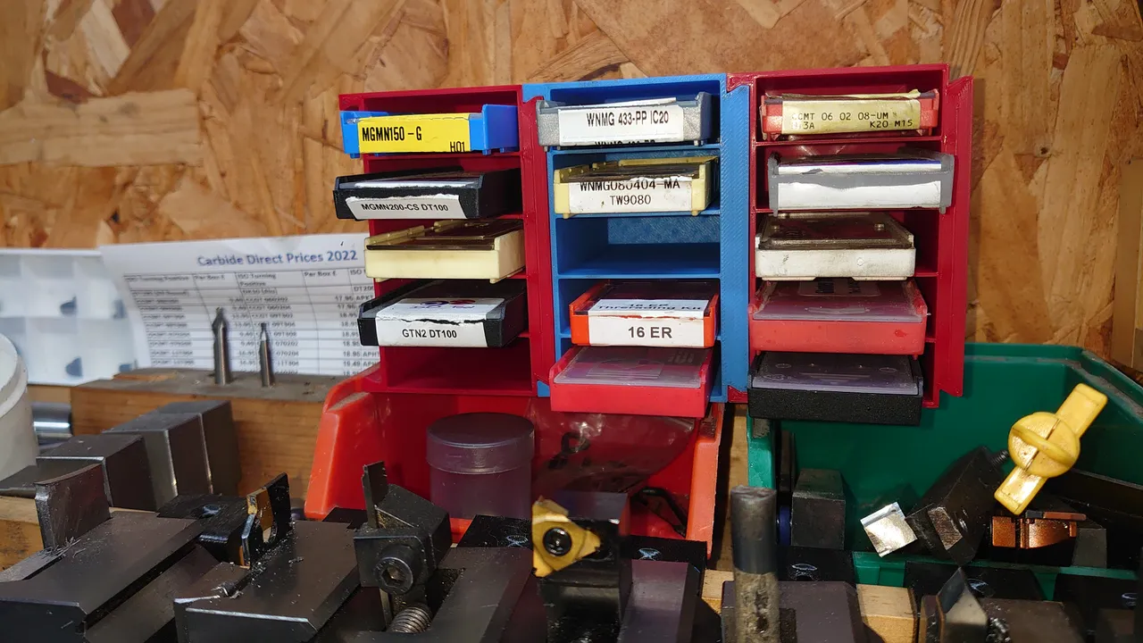 Carbide insert box storage by ollysworkshop | Download free STL model ...