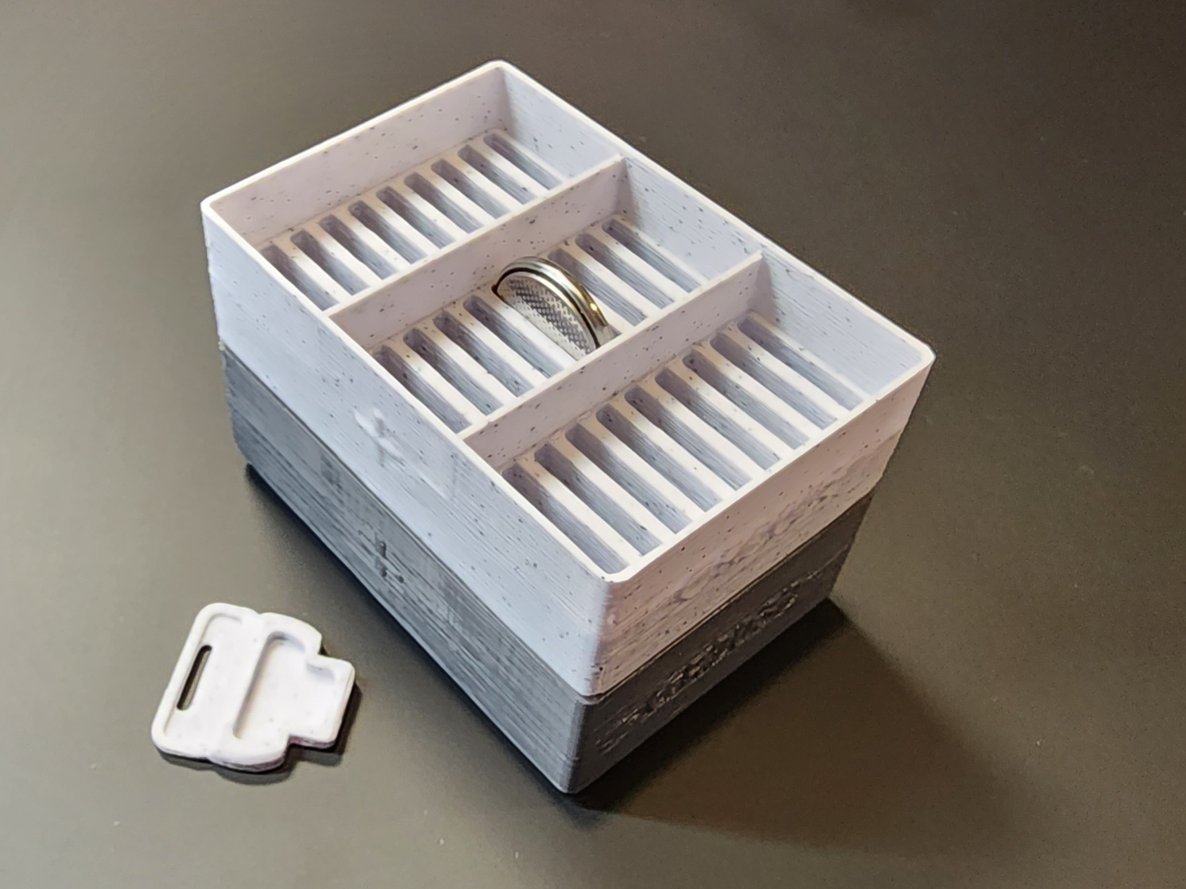 #0112 Click-n-Lock Stackable CR2032 Battery Tray by BuildX | Download ...