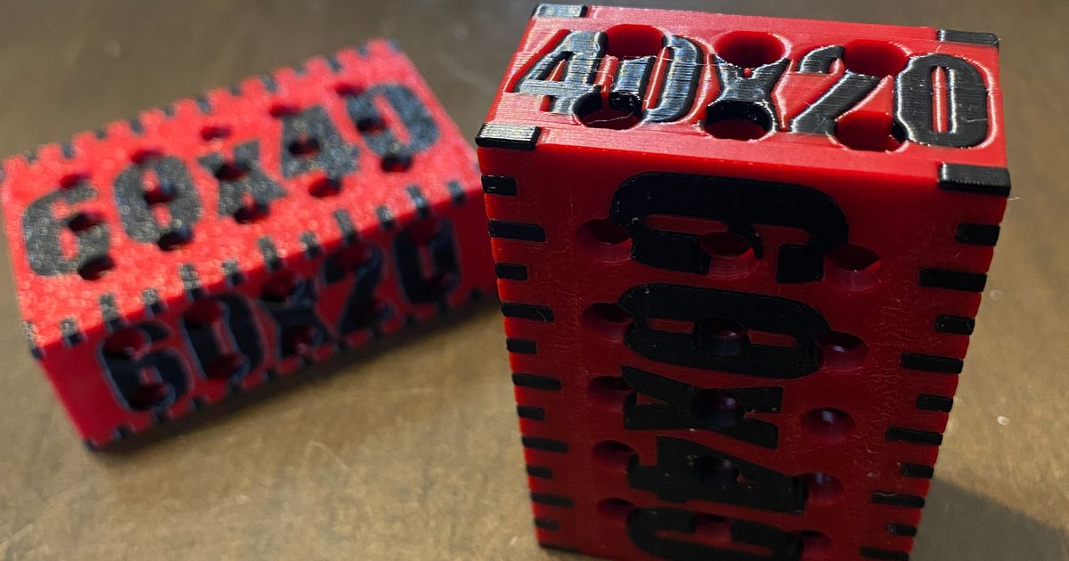 20x40x60mm Block (2x4x6cm) by Skeetz1230 | Download free STL model ...