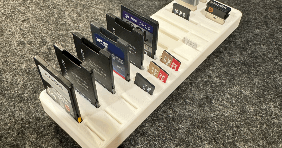 Memory Card SD, Micro and USB Gridfinity 1x3 von Panache_ | Kostenloses ...