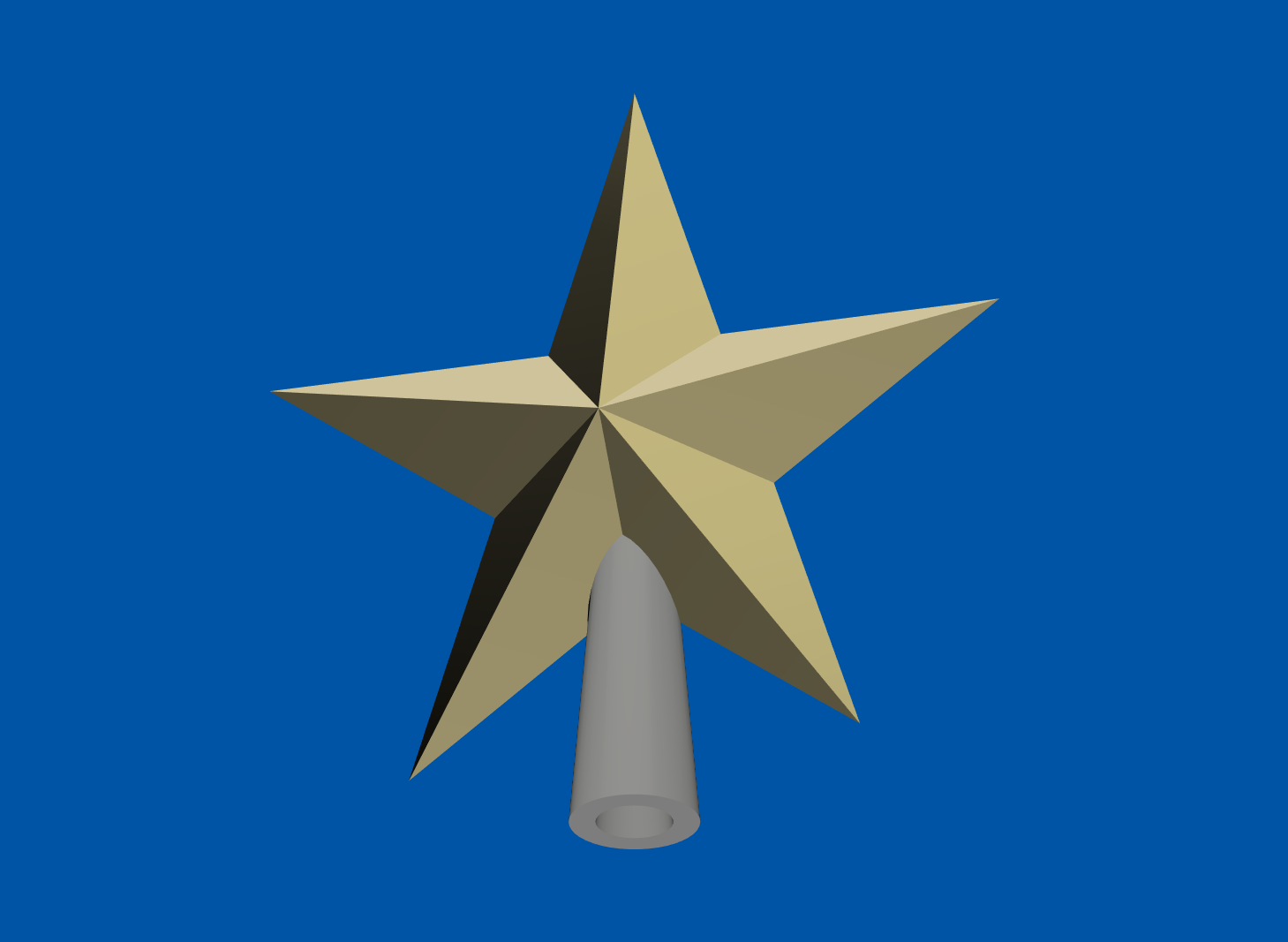 Christmas Tree Star Topper by tbkMAKER | Download free STL model ...