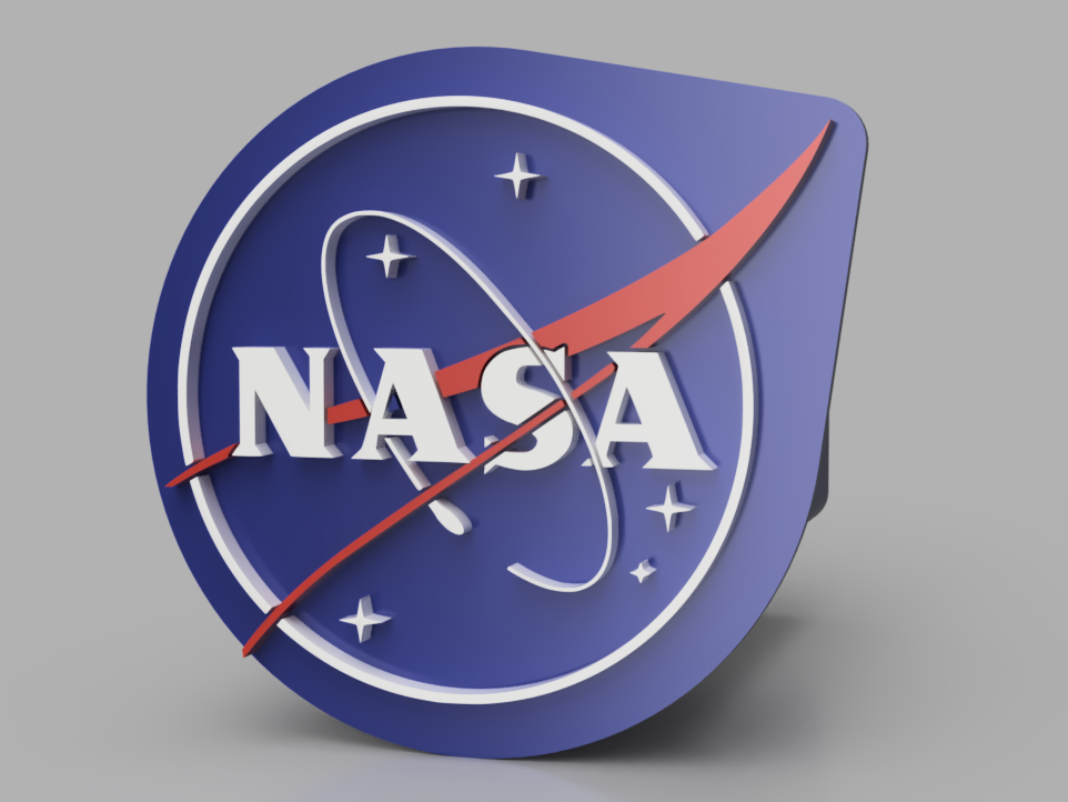 Hitch Cover NASA Logo by grizzie17 | Download free STL model | Printables.com