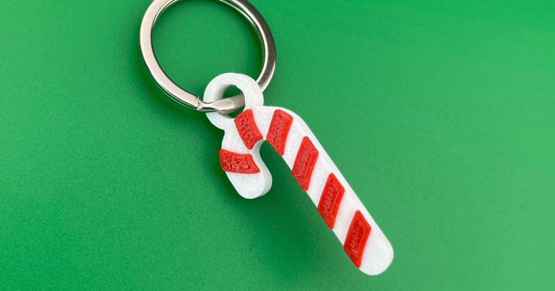 Candy Cane Keychain by MrViddy | Download free STL model | Printables.com