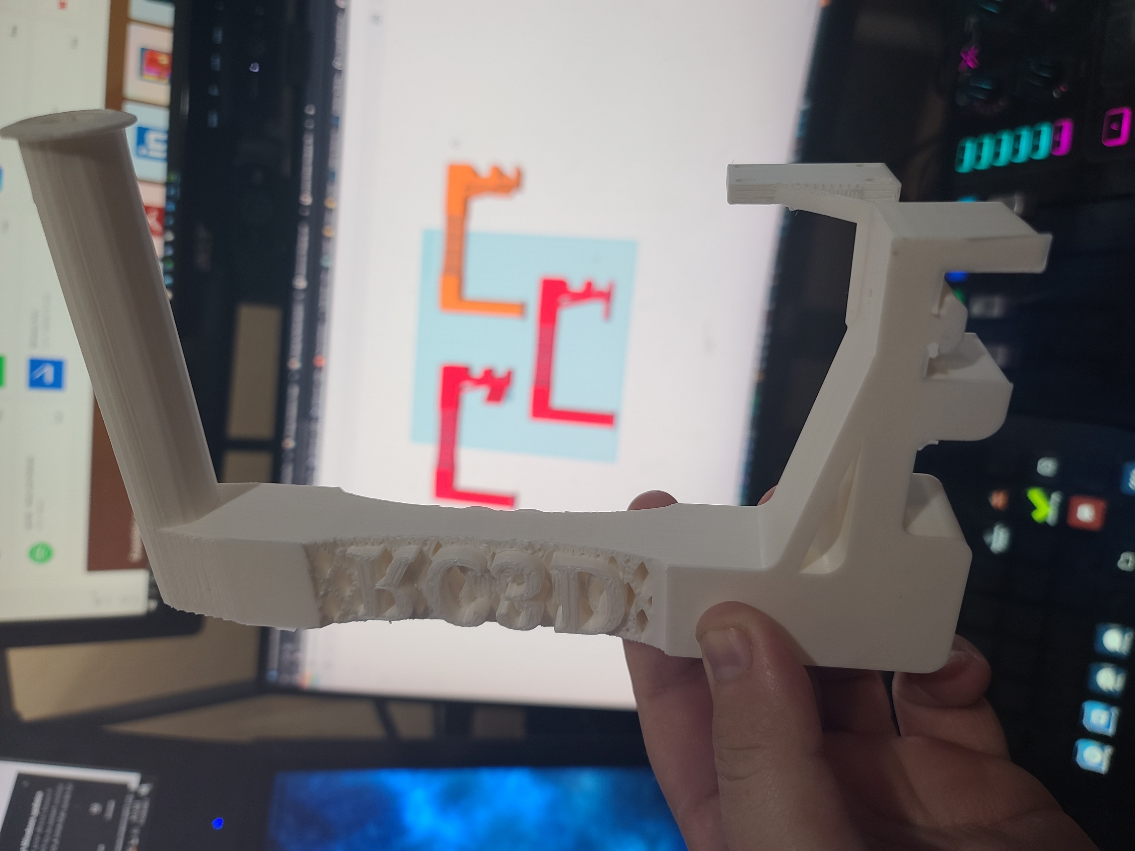 R3CD Top Mount T-slot Filament Holder with Filament Sensor mount par ...