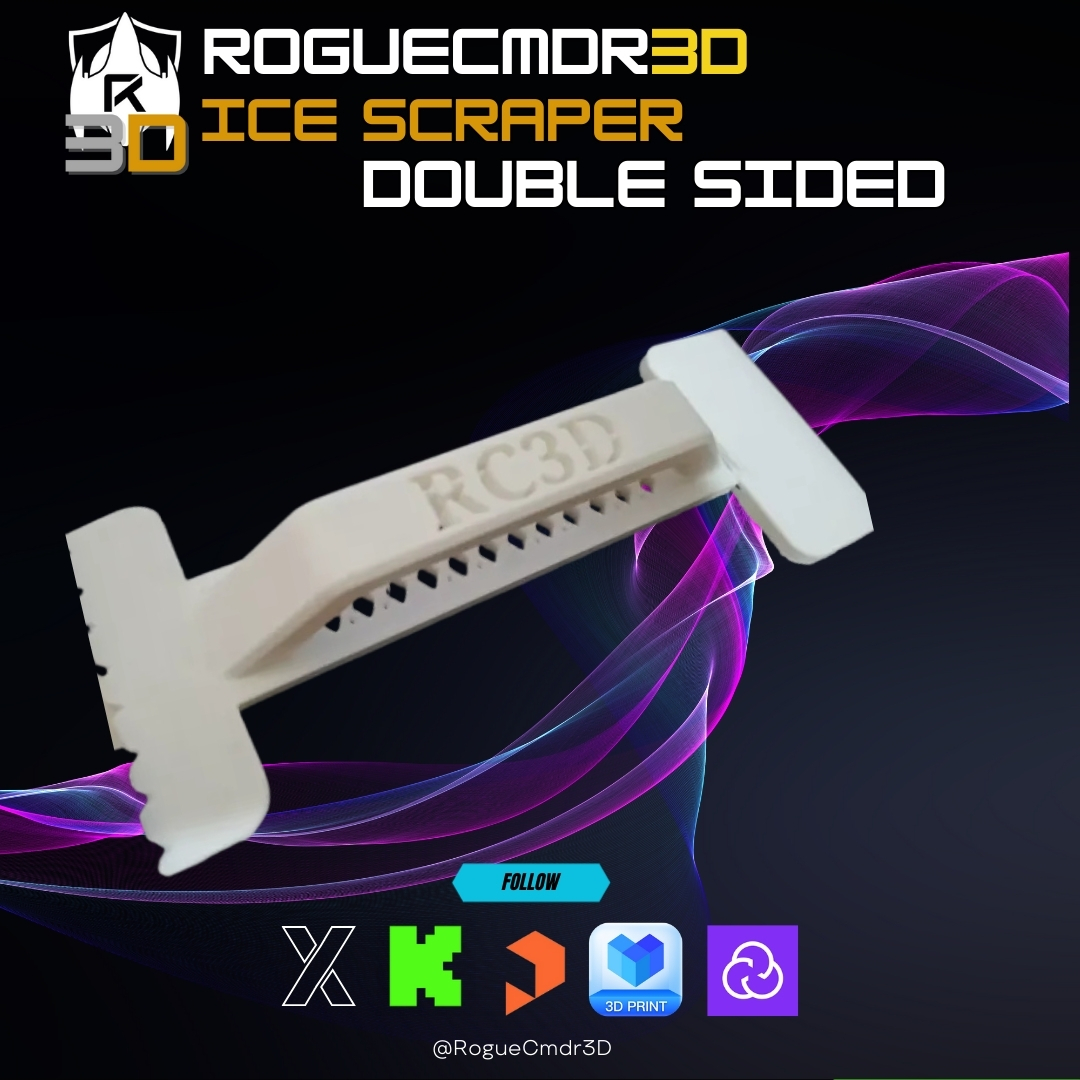 RC3D Ice Scraper Double Sided by RogueCmdr3D | Download free STL model | Printables.com
