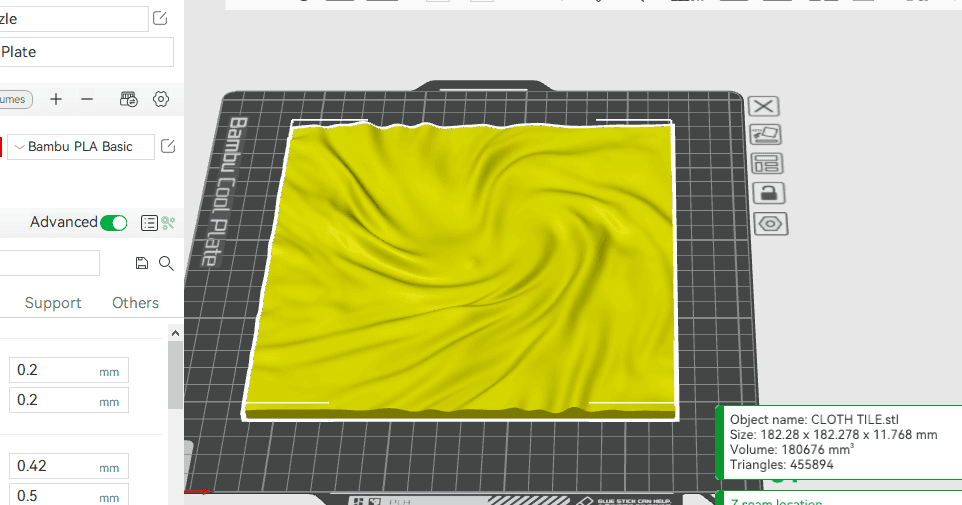 Cloth Tile by Mels 3D LABS | Download free STL model | Printables.com