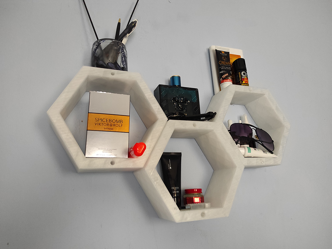 Hexagonal Shelf by Rakanishyu | Download free STL model | Printables.com