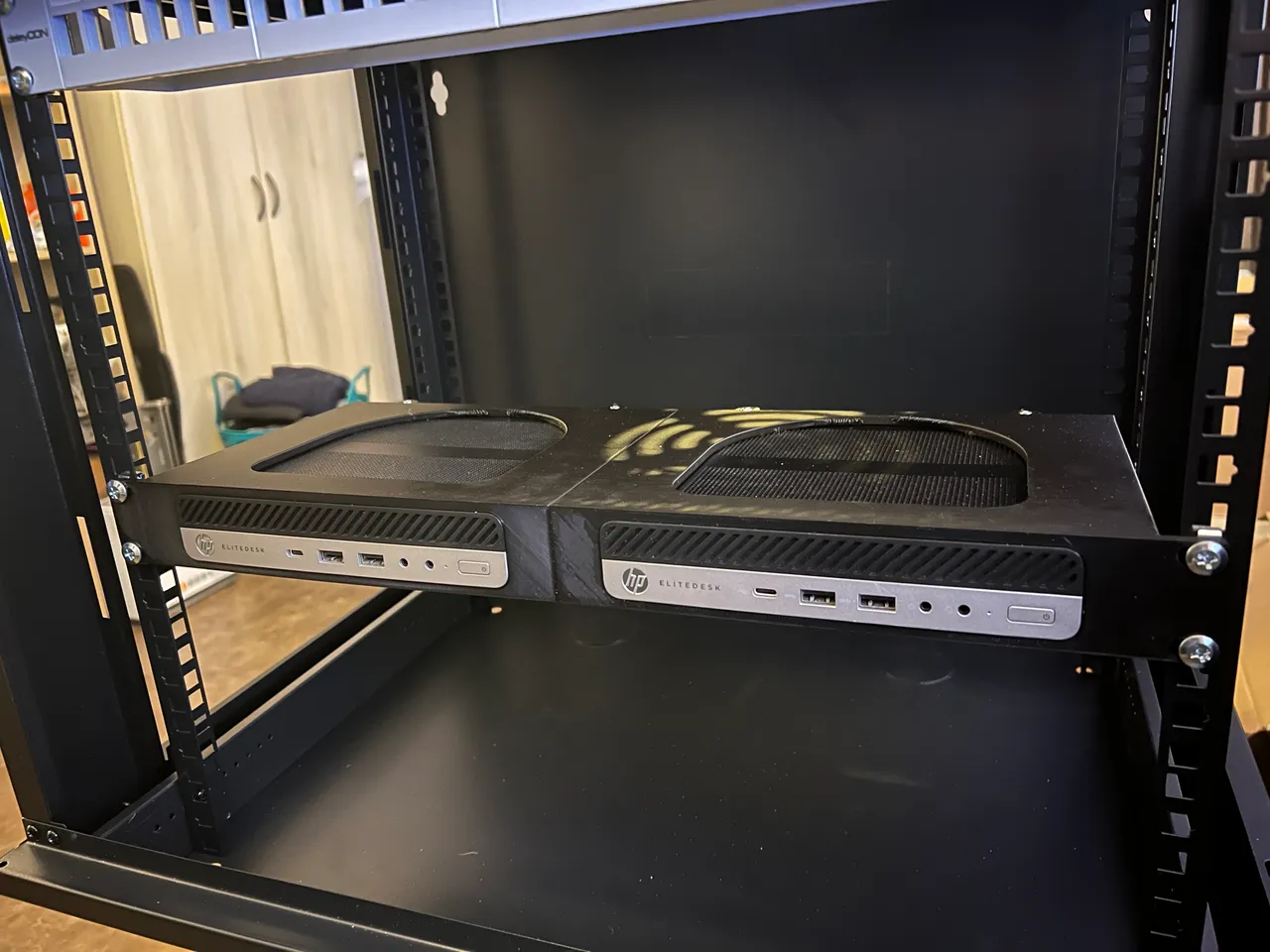 1U rackmount for HP Elitedesk G3 mini and newer by Spekkie3D | Download ...