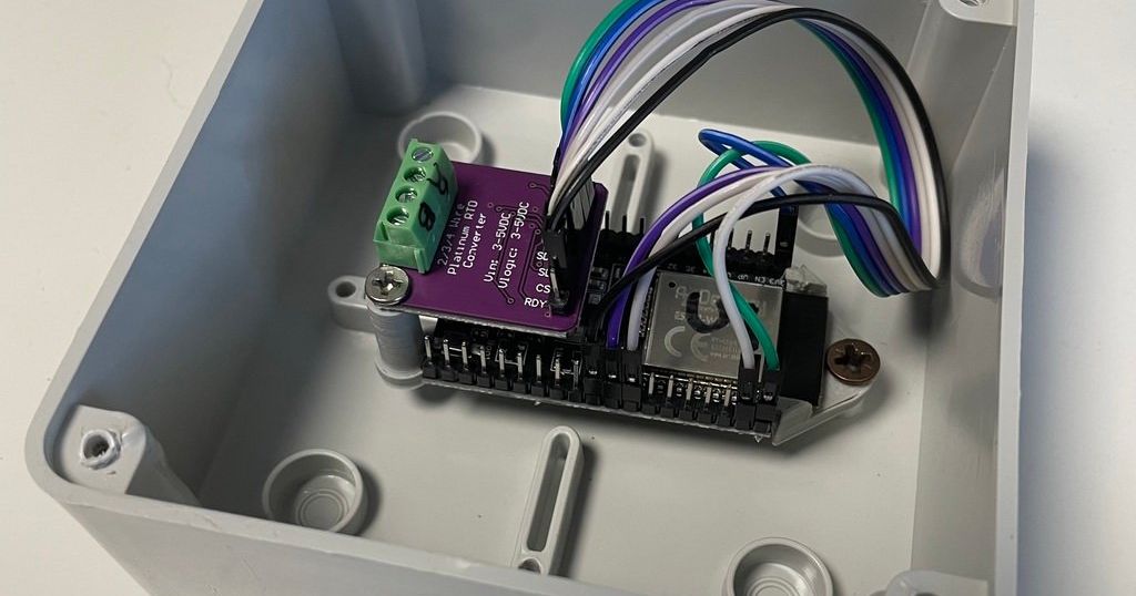 ESP32 + MAX31865 Support/Holder by ilpiccoli | Download free STL model ...