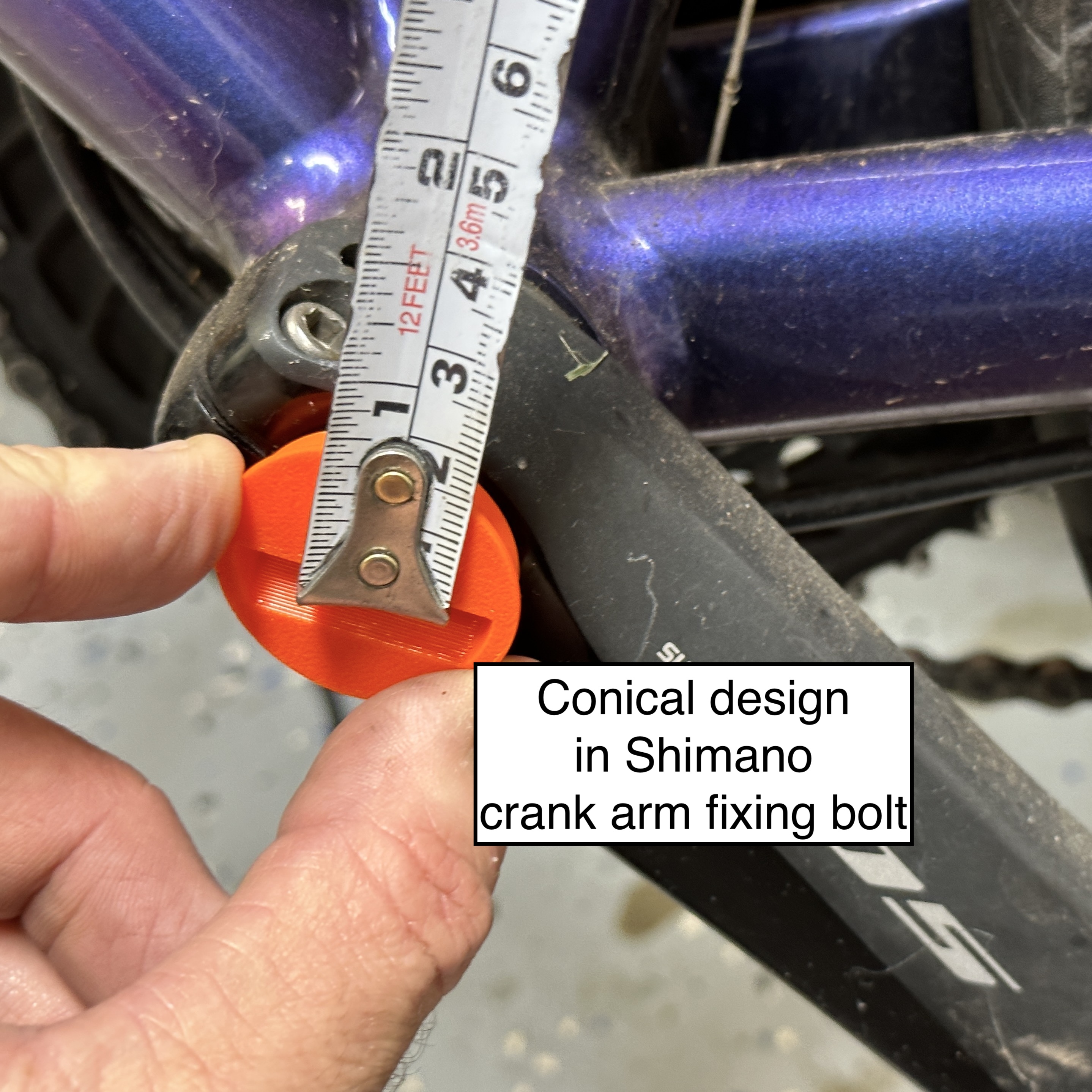 Conical centerpoint measuring aid for bicycles by cmh | Download free ...
