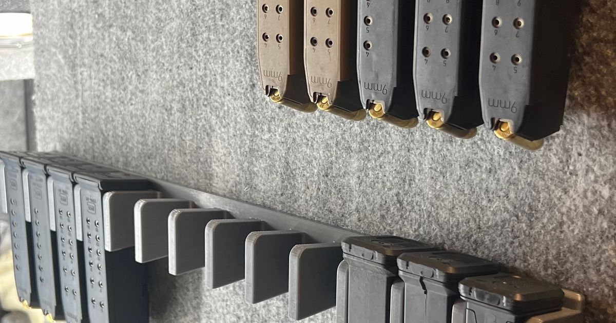 The Perfection of Glock Magazine Holders Rack for the Wall or Safe ...