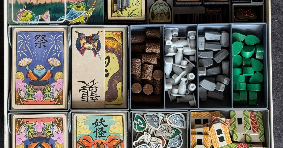 Bitoku Game Organizer WITH EXPANSION by Mike F | Download free STL ...