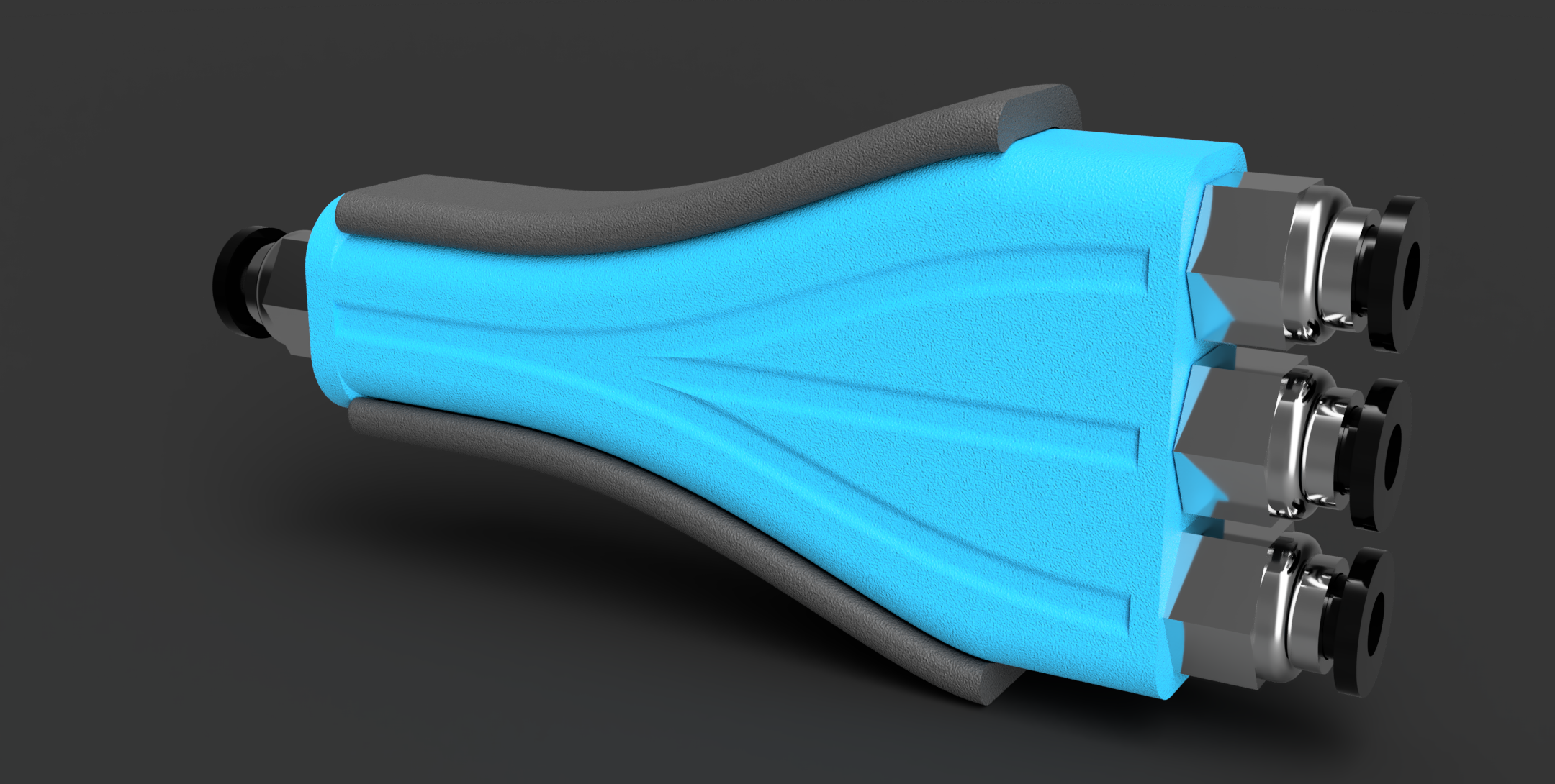 PTFE Bowden Y Splitter (3 way) by Laisch | Download free STL model ...