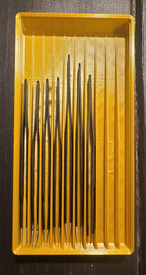 Gridfinity Tweezer Box - Angled Entry by kvn5x4 | Download free STL ...