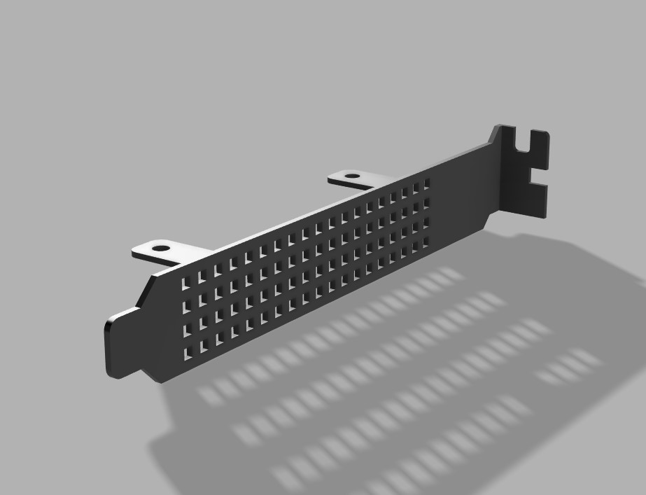 PCI Slot Bracket Intel SSD by Mawerick | Download free STL model | Printables.com