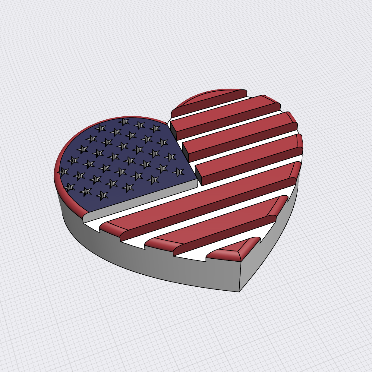 Multiple Shapes 3D USA Flag | Flag of the United States in 3D | USA ...