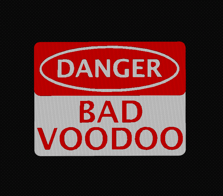 Bad Voodoo sign por Luther | Descargar modelo STL gratuito | Printables.com