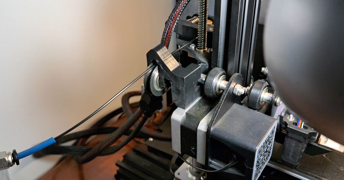 Flipped Filament Guide For Ender 3 by Roo | Download free STL model ...