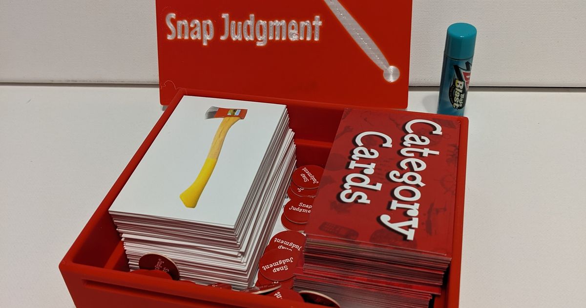 Compact Snap Judgment Box by AJester | Download free STL model ...