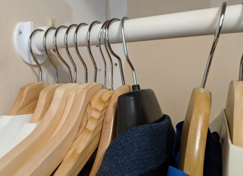 Wardrobe closet rod bracket / bar holder by Ketil | Download free STL ...
