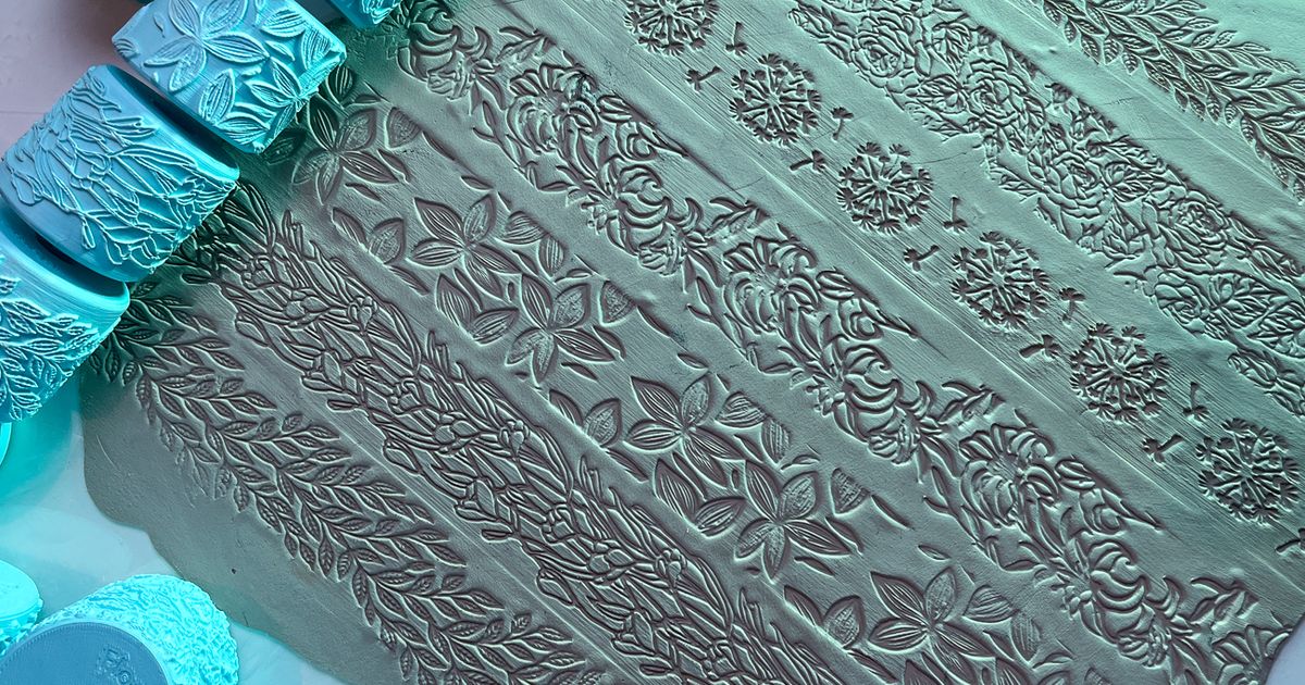 Texture Rollers — Floral Patterns by 3Demon's Texture Rollers | Printables Store