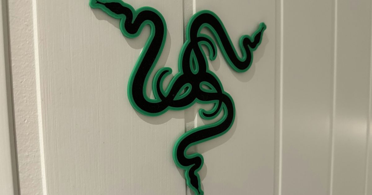 Razer Logo Wall Art by Stigern | Download free STL model | Printables.com