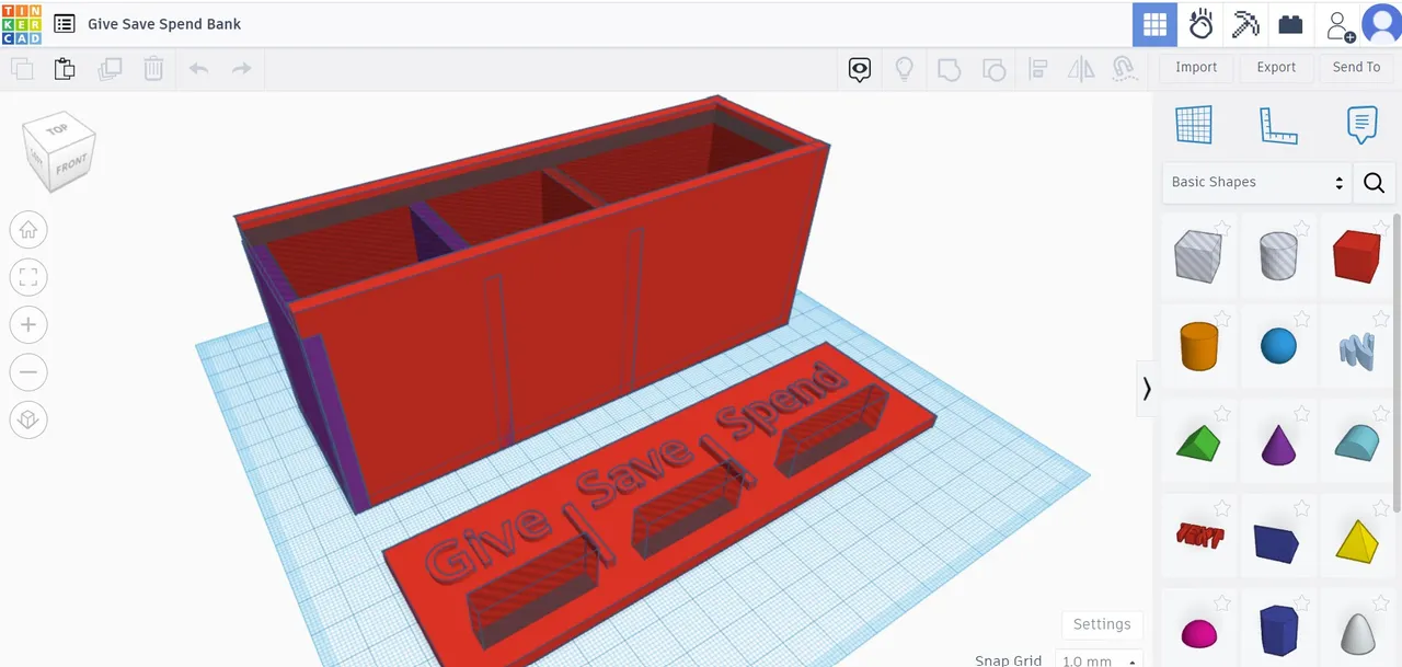 Give Save Spend Bank by Jeramy | Download free STL model | Printables.com